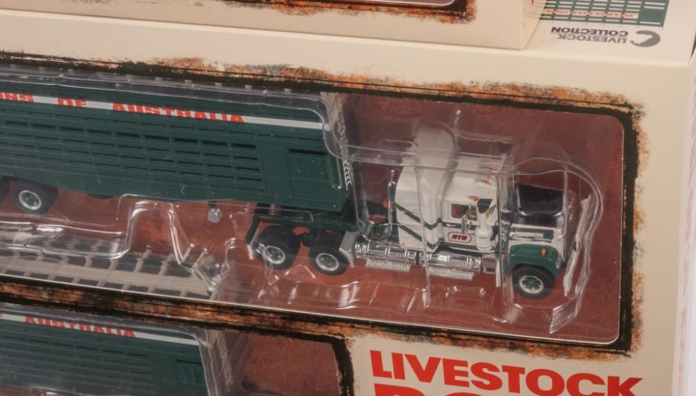 MACK ROAD TRAIN: A 1:64 scale Mack livestock road train, with an extra ...