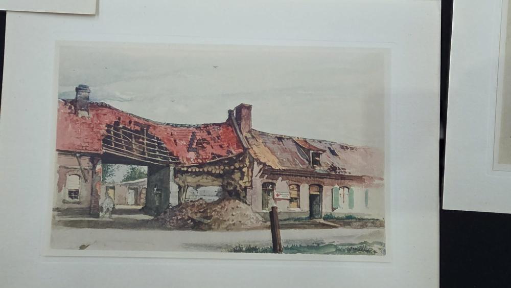 ADOLF HITLER: 'Aquarelle', a collection of seven reproduced watercolour ...