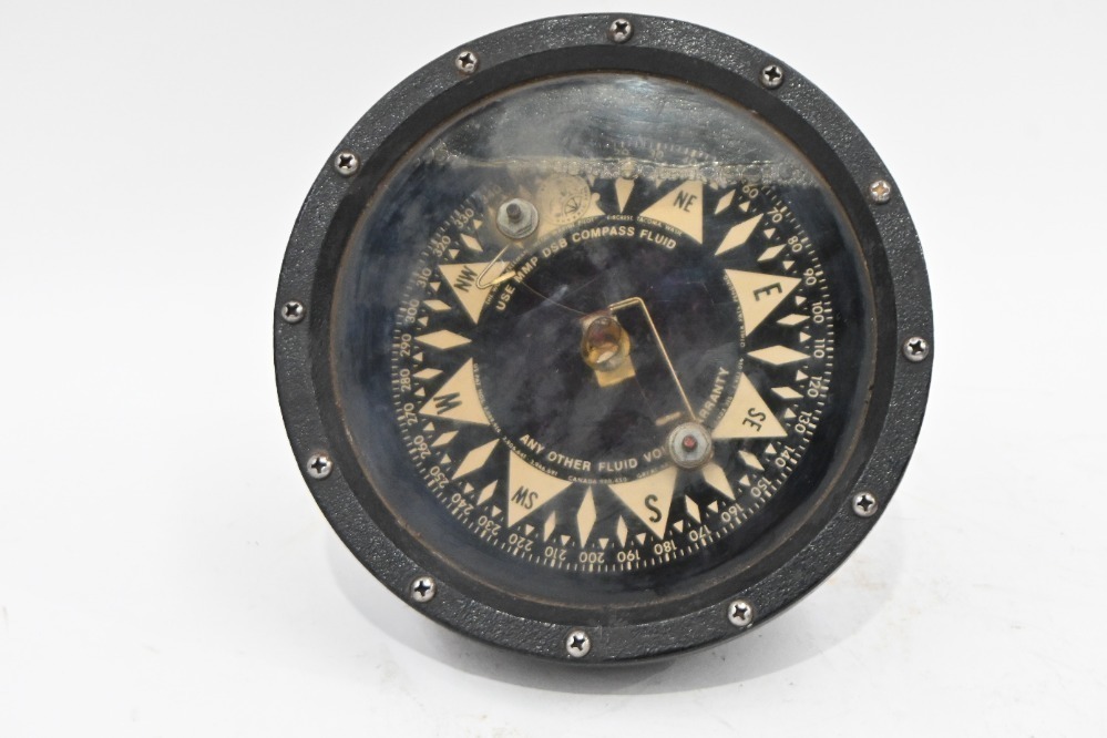 SHIP COMPASS: A Mig Control Wood Freeman Autopilot ships compass ...