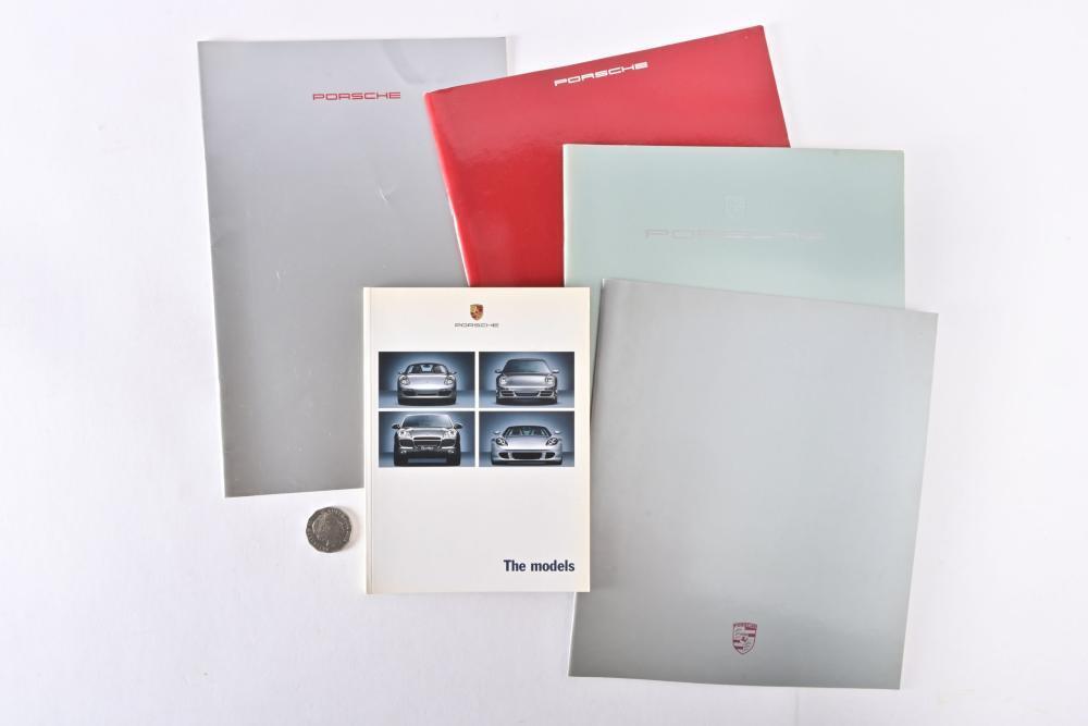 PORSCHE: Five Porsche all model brochures